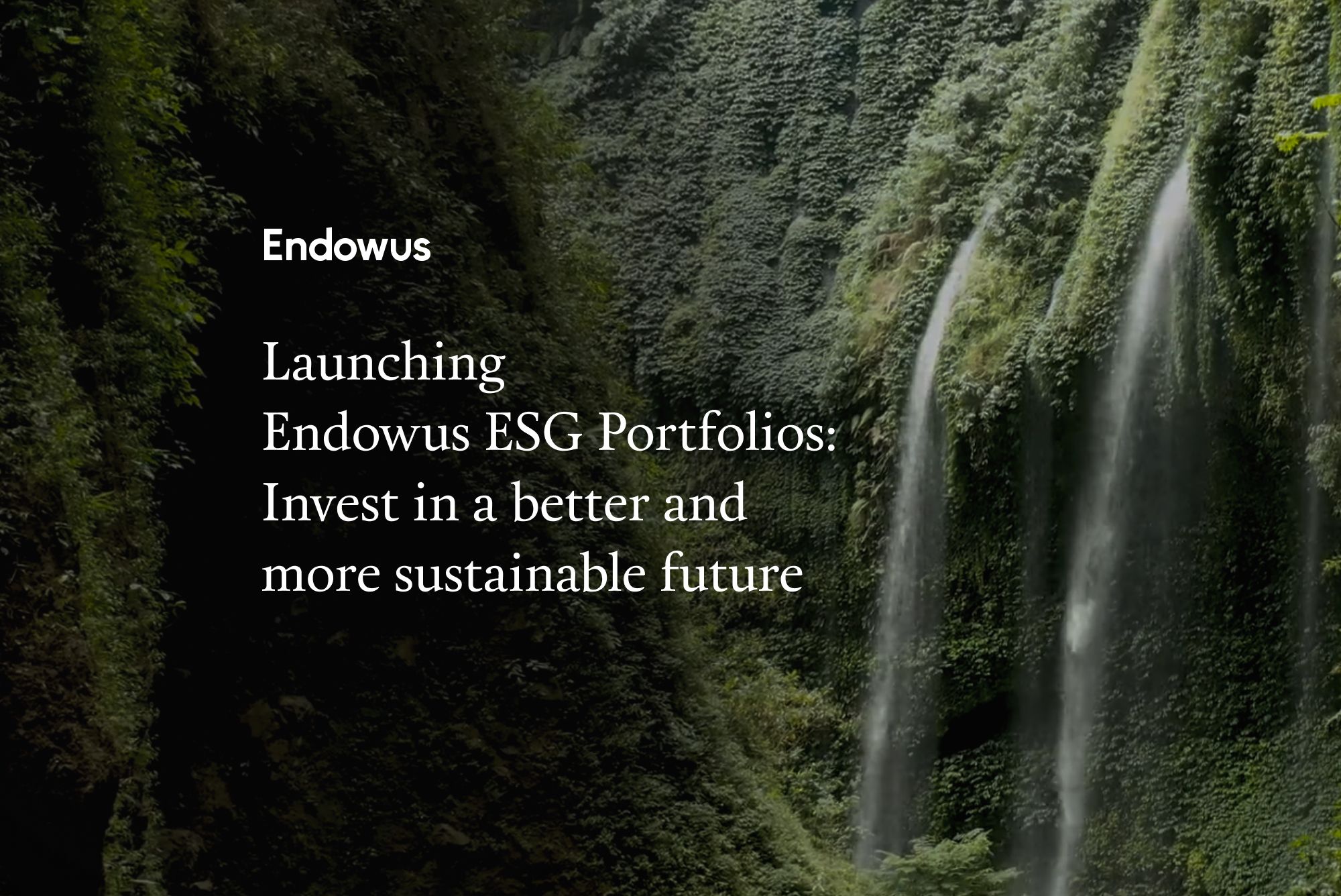 Endowus ESG Portfolio: Asia's first multi-asset ESG portfolio solution